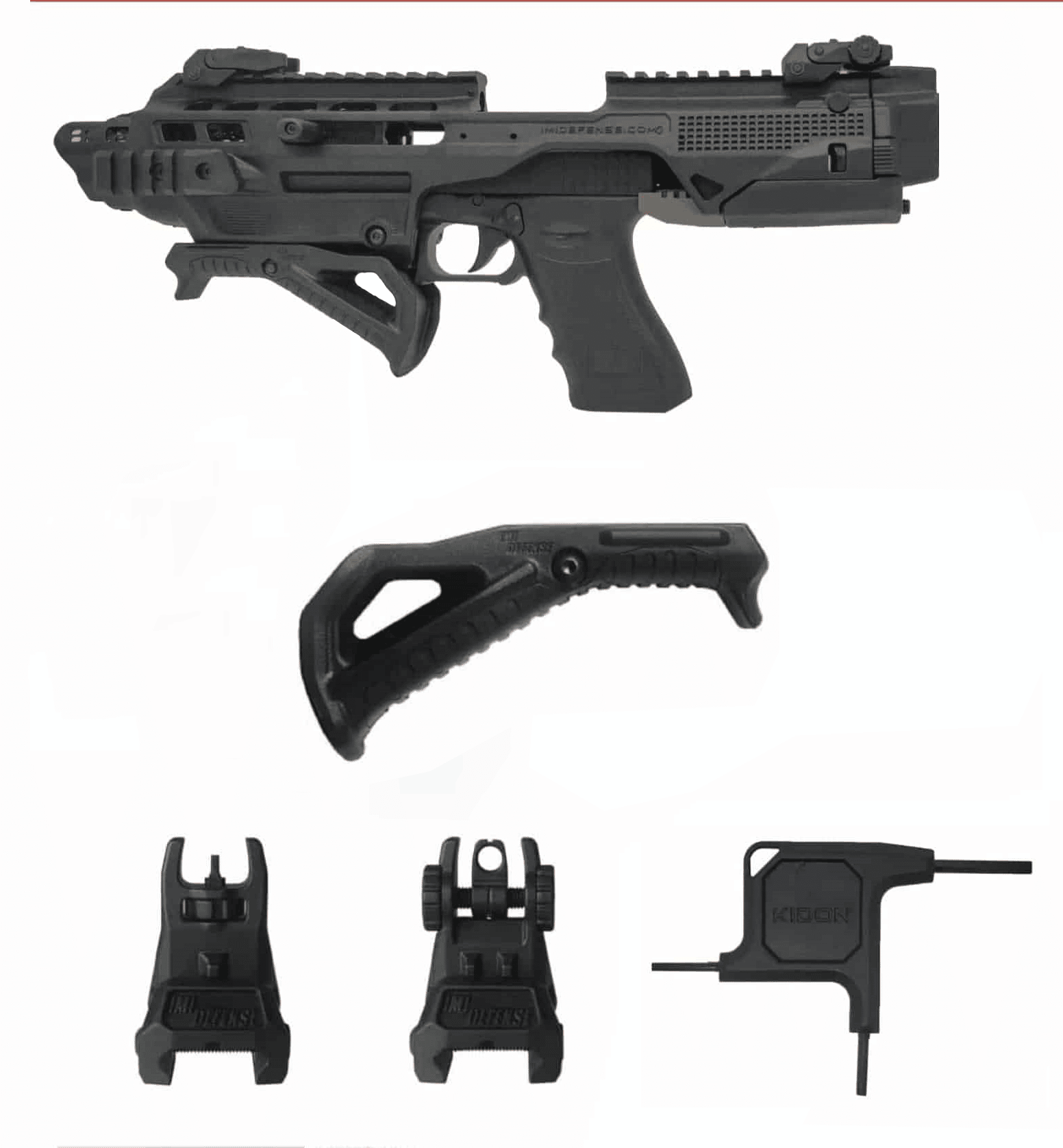 IMI Black KIDON PDW Conversion Kit for Girsan MC 28 SAS - Other Pistol Accessories & Parts at ...
